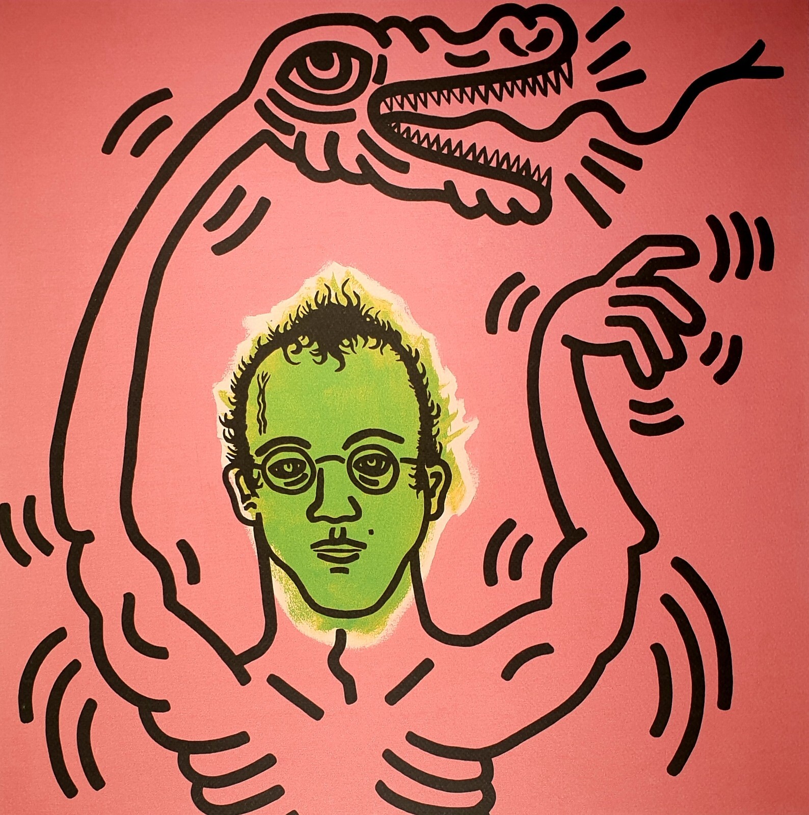 Keith Haring Portrait Color
