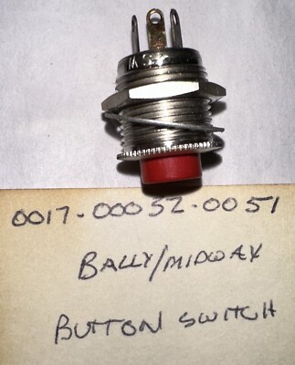 Bally Midway Push Button Test Switch 0017-00032-0051 | eBay