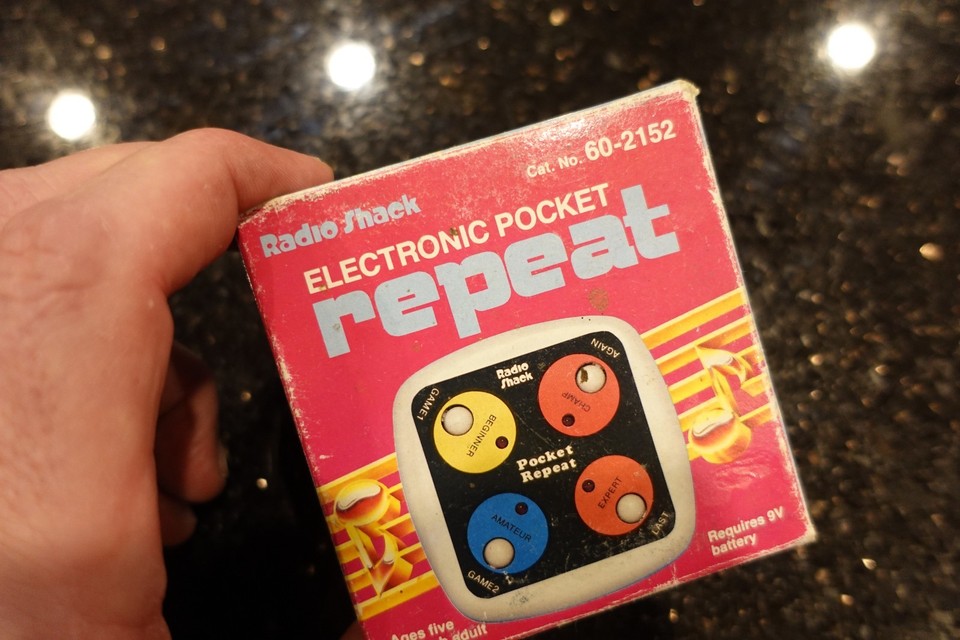 Radio Shack REPEAT Vintage Electronic Handheld tabletop Video arcade ...