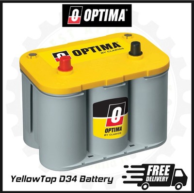 Optima Batteries YellowTop D34 Dual Purpose Sealed Lead Acid AGM ...
