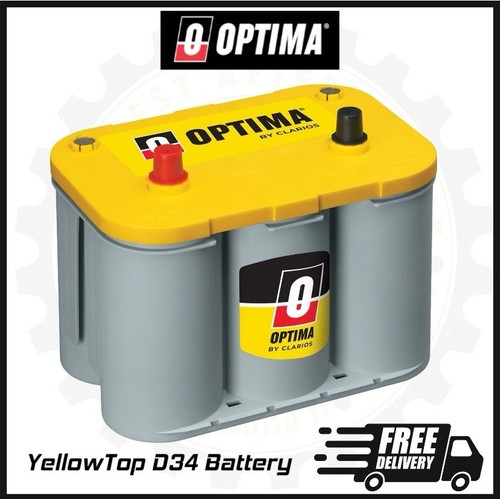 Optima Batteries YellowTop D34 Dual Purpose Sealed Lead Acid AGM ...
