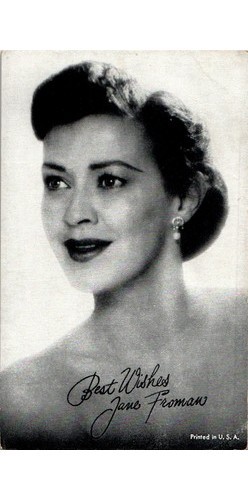 Jane Froman Photograph 1940s-50s Bare-Shoulder Gown Hollywood Glamour ...
