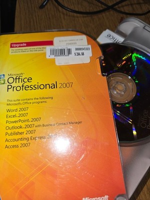 Microsoft Office Professional 2007 Upgrade - Retail Version, Complete w ...