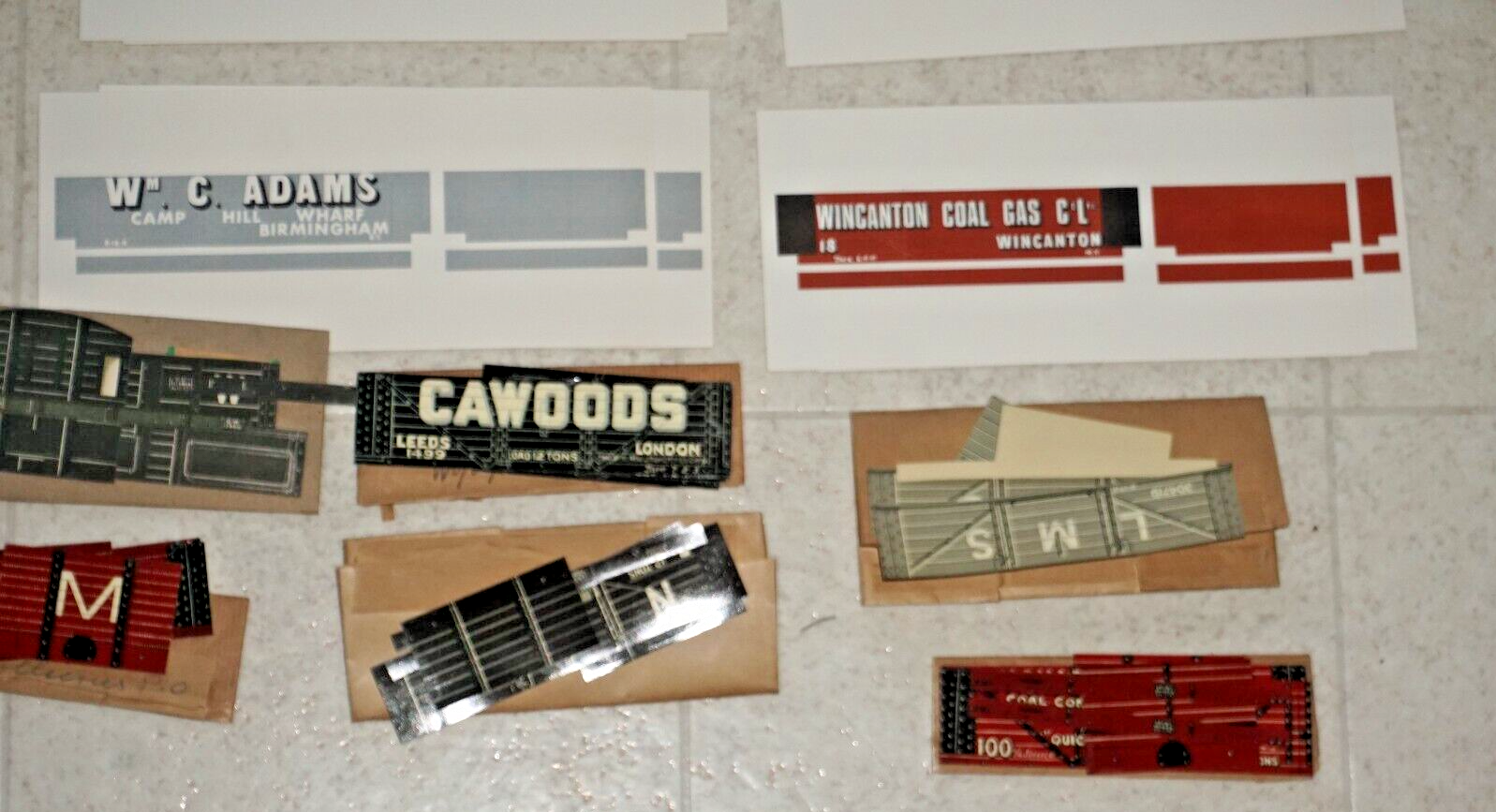 Lot of EARLY PAPER SIDES Pannel Kits EXCELLENT CONDITION HO scale | eBay