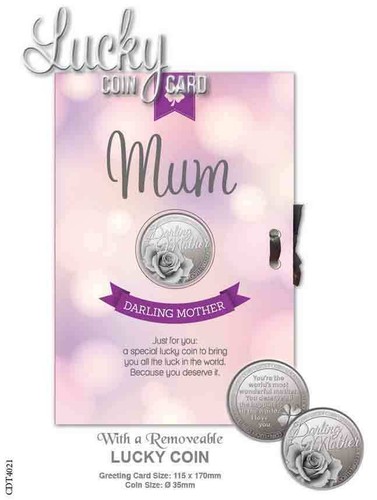 Lucky Coin Card - Mum - Darling Mother Greeting Card - Send Some Good ...