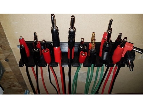 Wall Mount Holder / Organizer for Test Lead Probe Pairs - Banana Cables ...