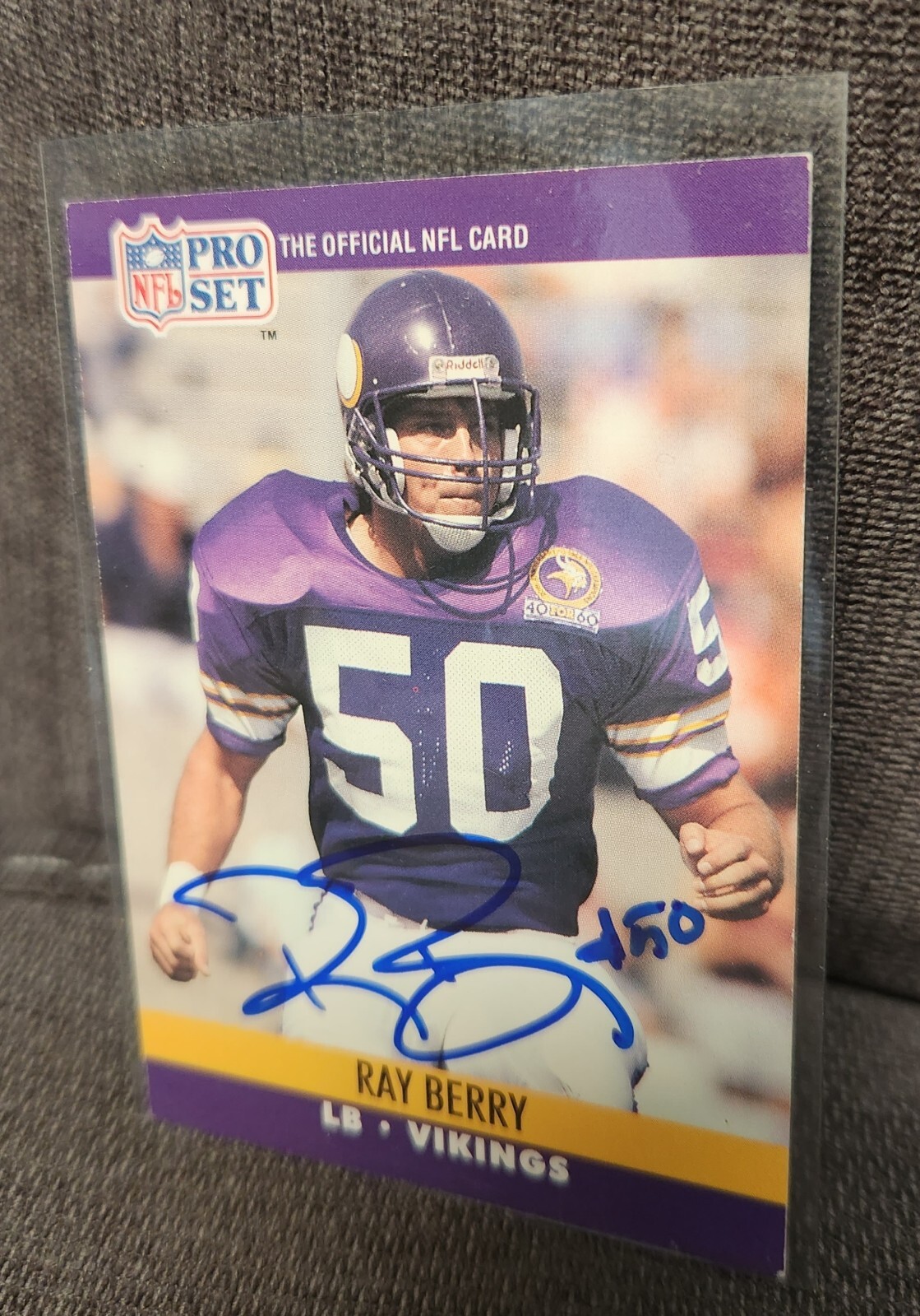 Ray Berry Autograph Signed 1990 NFL Pro Set Minnesota Vikings | eBay