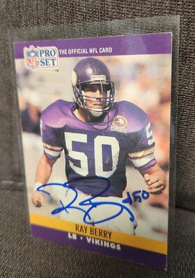 Ray Berry Autograph Signed 1990 NFL Pro Set Minnesota Vikings | eBay