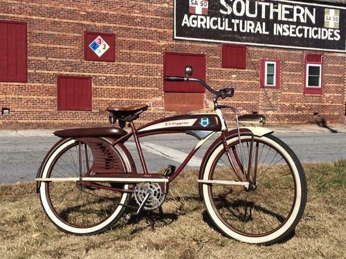 sears made 1950s jc higgins mens Custom Built Rat bike Skiptooth ...