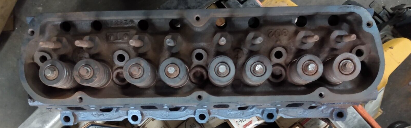 1972 FORD 302 CYLINDER HEAD C9TE-C - single REMANED DATE 2G31 5/16 ...