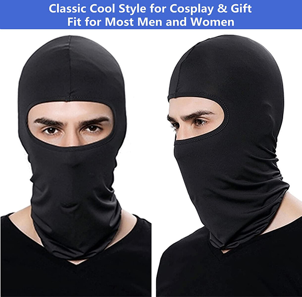 2Pack Summer Cycling Balaclava Full Face Mask Anti-UV Hat Sun Hood for ...