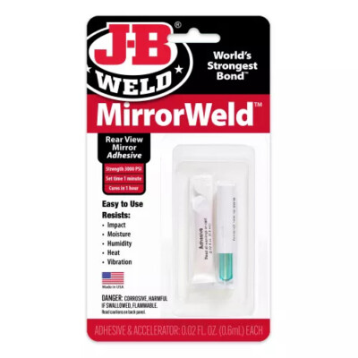 JB Weld 33701 Mirror Weld Adhesive Bonds Rear View Mirrors to ...