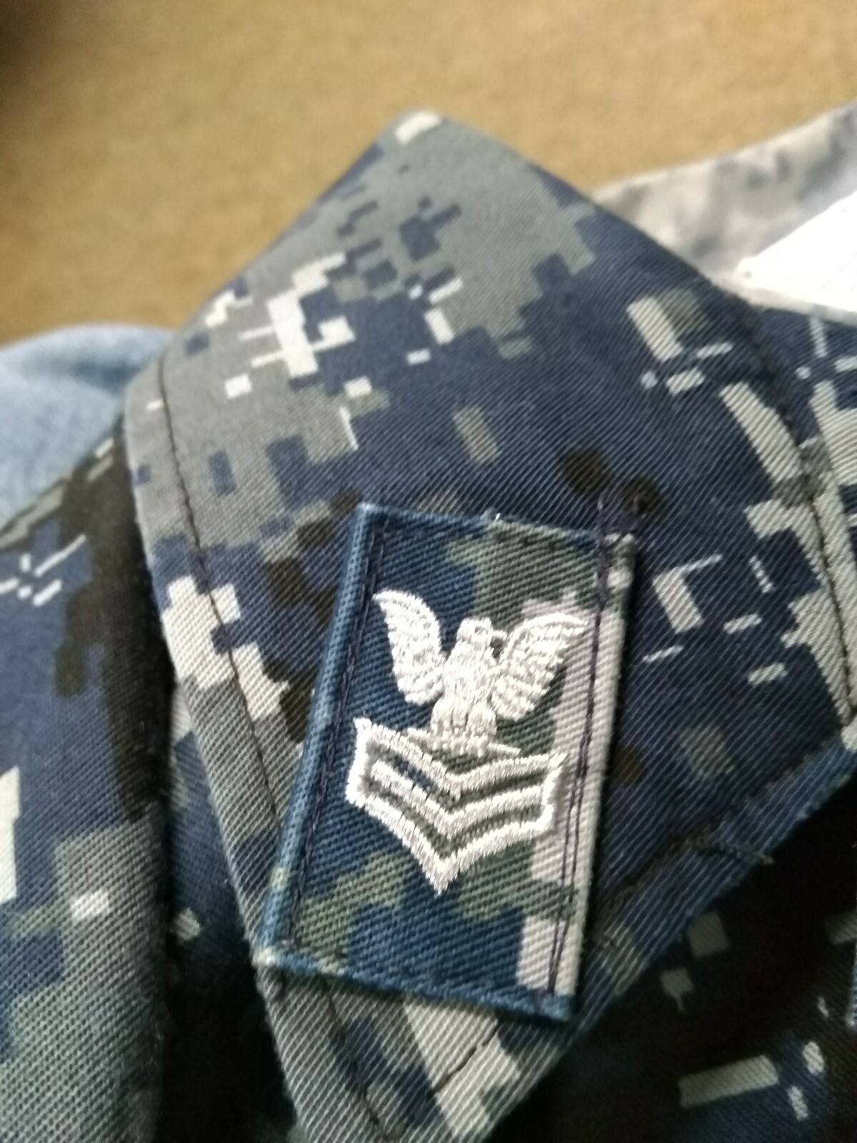 USGI Navy Working Uniform NWU Blue Digital Camo Jacket Medium #26 | eBay