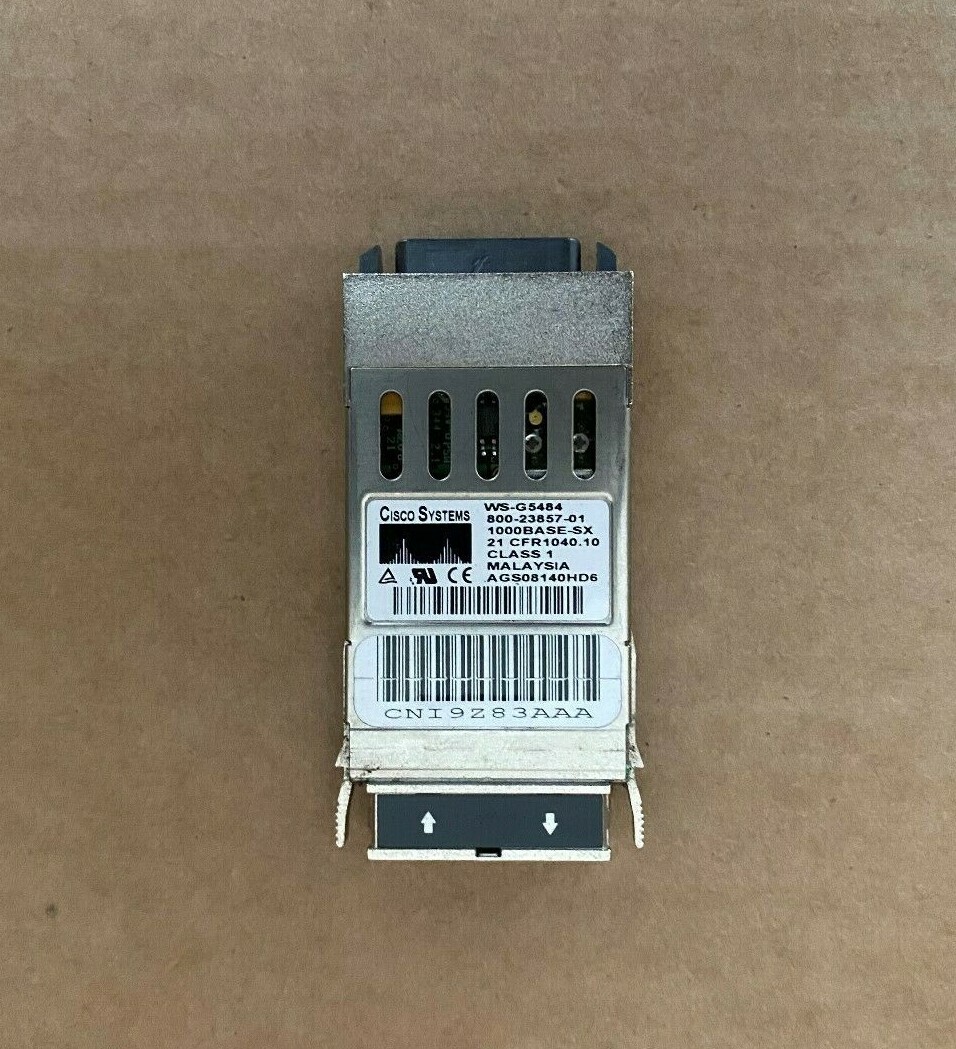 Cisco WS-G5484 1000Base-SX GBIC Gigabit Transceiver Module GLC-SX 30 ...