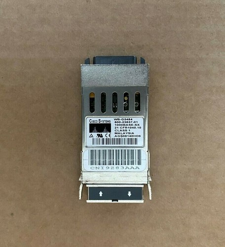 Cisco WS-G5484 1000Base-SX GBIC Gigabit Transceiver Module GLC-SX 30 ...