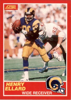 1989 SCORE HENRY ELLARD LOS ANGELES RAMS #137 | eBay