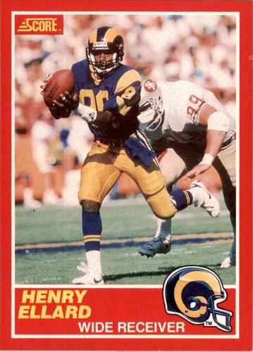 1989 SCORE HENRY ELLARD LOS ANGELES RAMS #137 | eBay