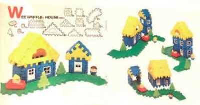 Little Tikes Wee Waffle Blocks Build a House 30 pc. Primary Colors Car ...