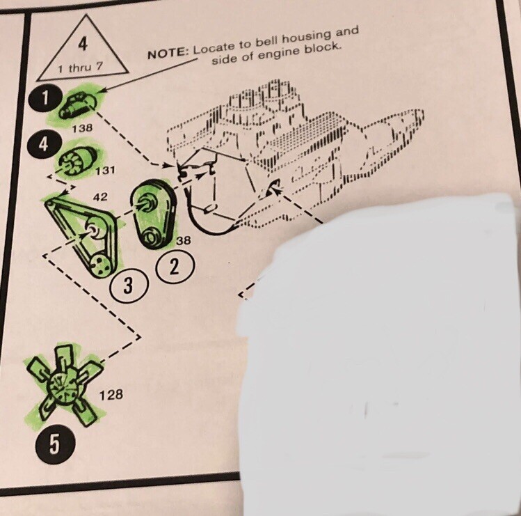 427 454 Chevy Pro Stock Race ENGINE W Tunnel Ram NO Headers 1:25 LBR ...
