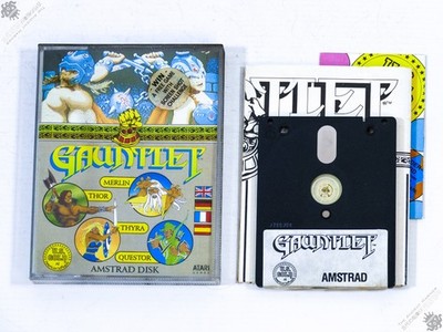 AMSTRAD CPC GAUNTLET DISK 3" VINTAGE COMPUTER GAME 1985 U.S. GOLD ATARI ...