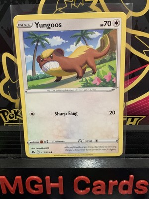 Yungoos 117/159 Non Holo Common Crown Zenith Pokemon TCG Card NM/M+ ...