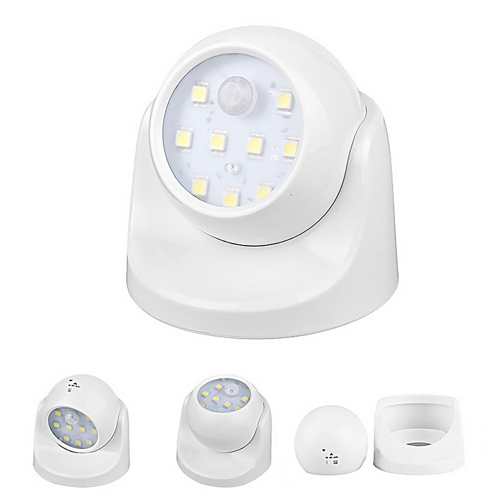 360 Battery Operated Indoor Outdoor Night Motion Sensor Security Led