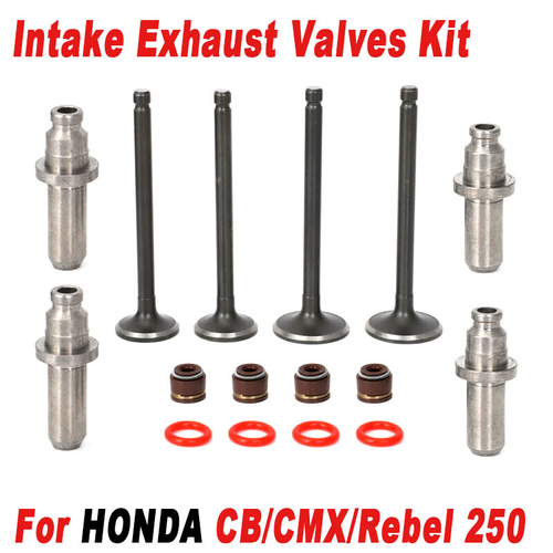 Complete Intake Exhaust Valve Seal Guide For Honda Rebel 250 / CA250 ...