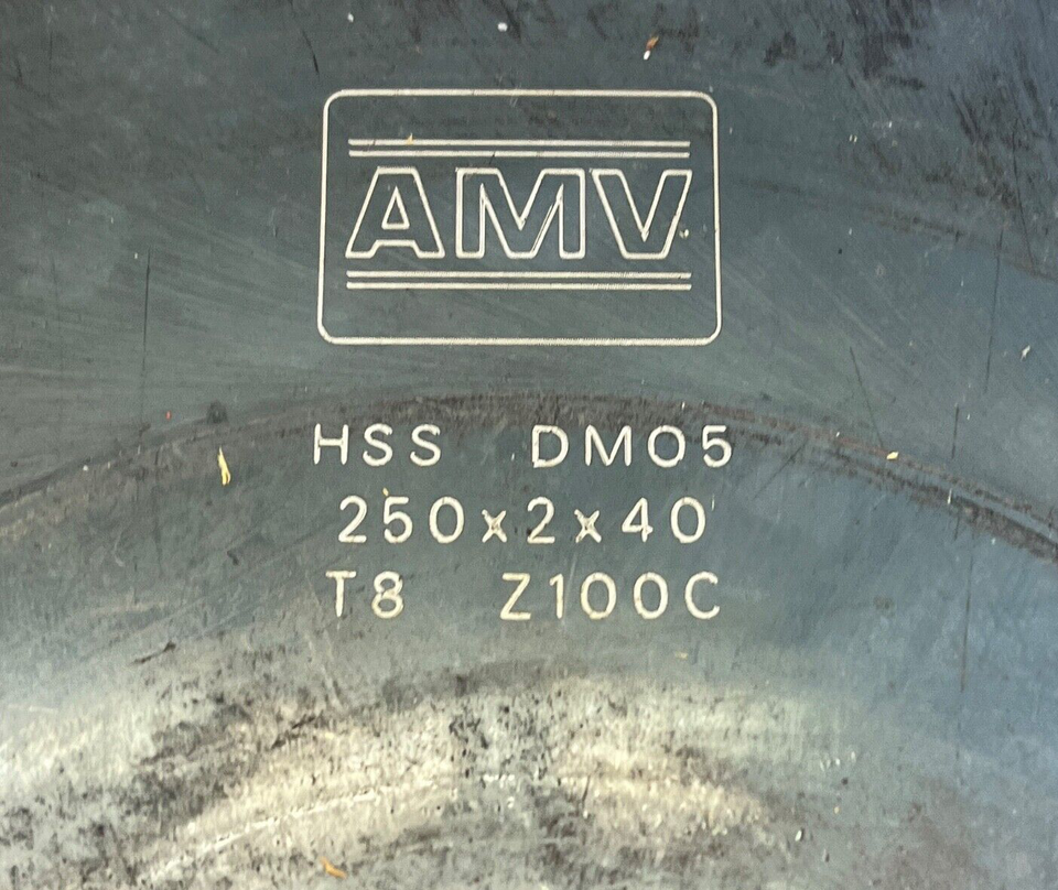 250 x 2.0 x 40 x 100 Tooth COLD SAW BLADE HSS M2 DMO5 METAL CUTTING ...