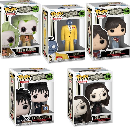 Beetlejuice 2 - Astrid Lydia Deetz Bob Delores Pop! Vinyl Figure 5 SET ...