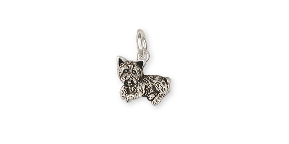 Yorkie Yorkshire Terrier Charm Jewelry Sterling Silver Yorkie Yorkshire ...