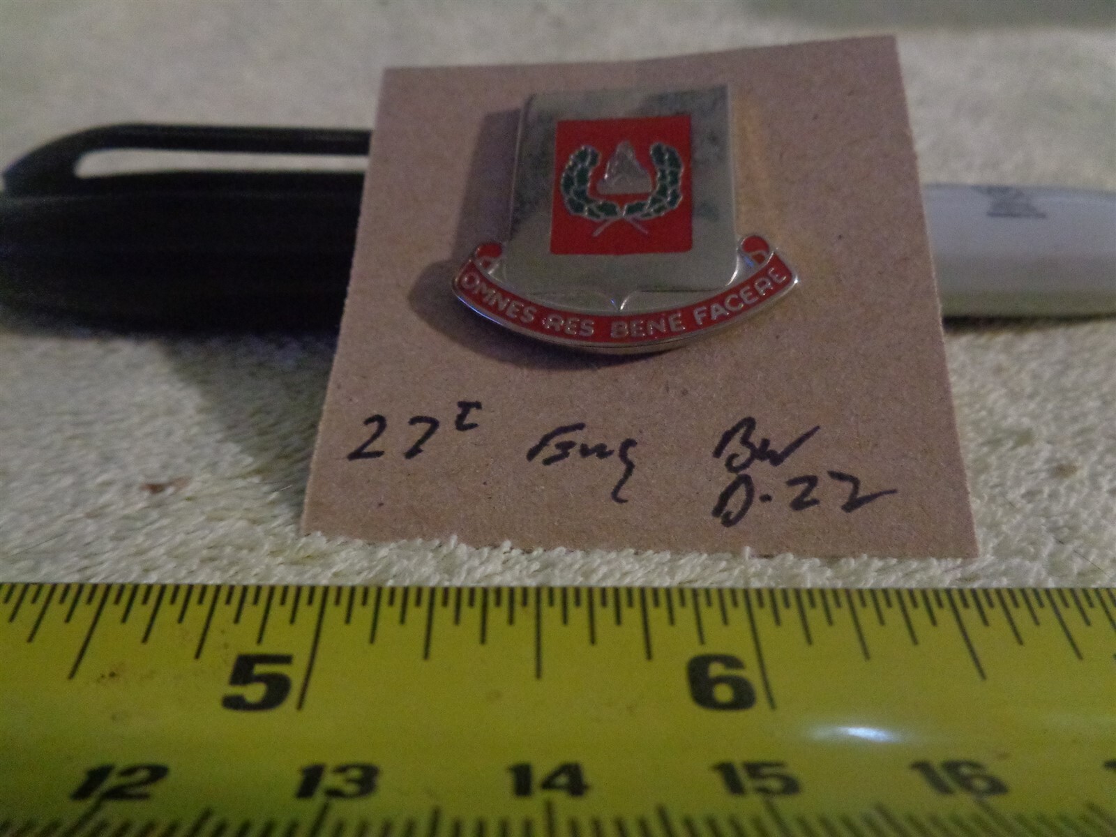 27th Engineer Battalion D-22 Unit Crest, DI, DUI (DRAW#232) | eBay