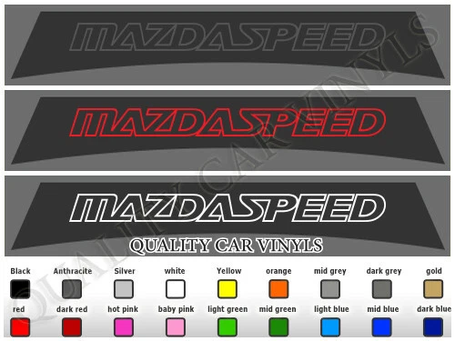 Mazdaspeed Decal