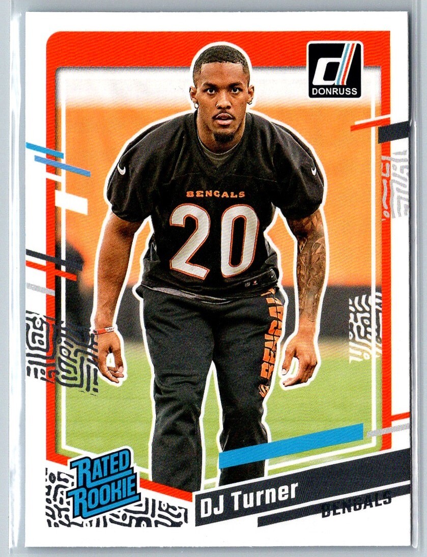2023 DONRUSS RATED ROOKIE DJ TURNER RC B CINCINNATI BENGALS #319 | eBay