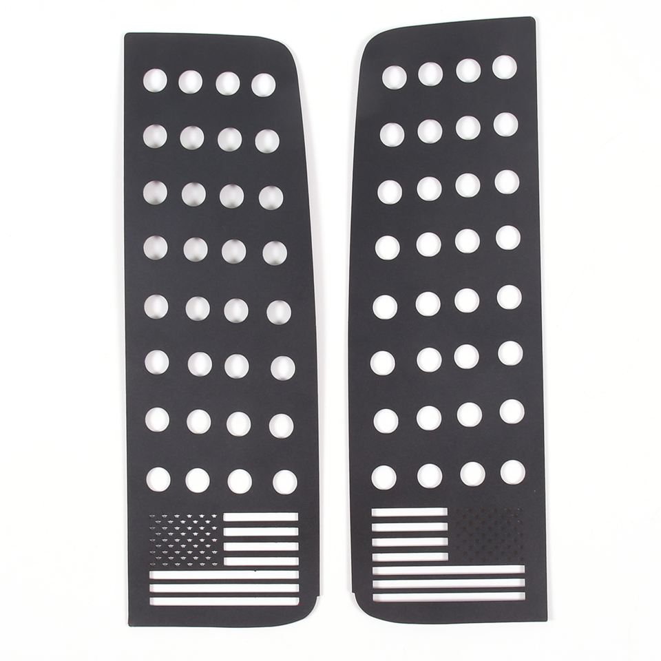 For Hummer H3 2005-2009 Rear Side Window Trim Panel (US Flag) Aluminum ...