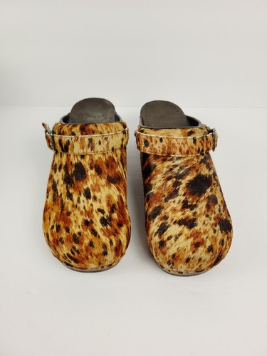 Dansko Clog Slip On Shoes Size 40 Haircalf Cow Spotted Print | eBay
