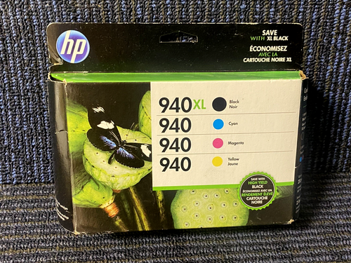 (4 PACK) GENUINE HP 940XL BLACK 940 MAGENTA/CYAN /YELLOW (EXP 9/2018 ...