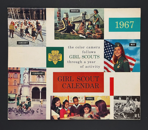 1967 Girl Scouts USA Activities Photos Vintage Unused Blank Calendar | eBay