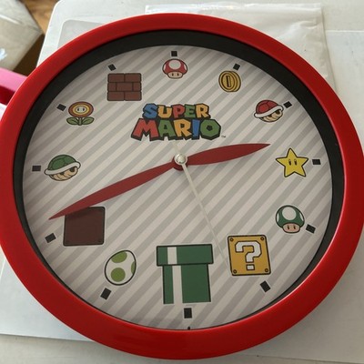 NEW Collectible Super Mario Bros Icons 10” Diameter Analog Wall Clock ...