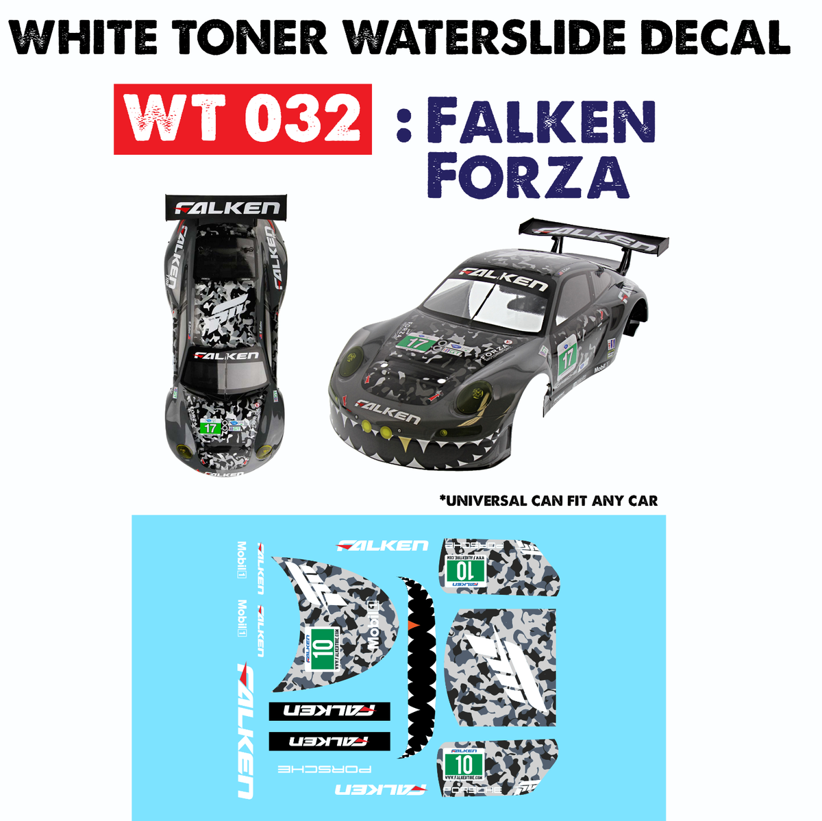 Forza Horizon Custom Decals Console Remote Controllers Skin Set Vinyl