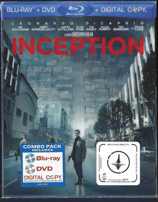 Inception Blu-ray Disc/DVD 3 Disc Set Leonardo DiCaprio | eBay