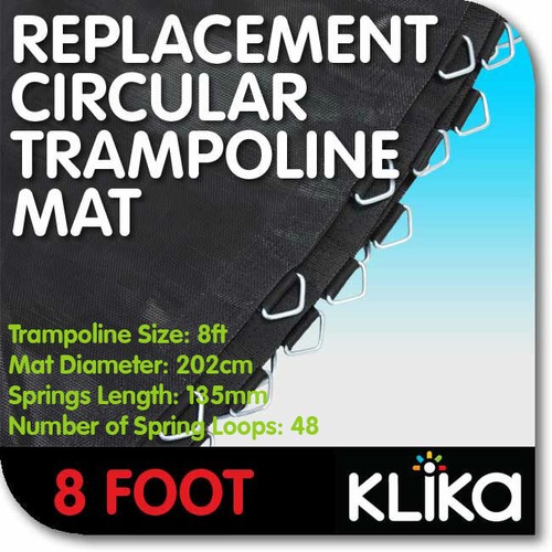 NEW 8ft REPLACEMENT TRAMPOLINE MAT ROUND OUTDOOR SPARE PARTS | eBay ...