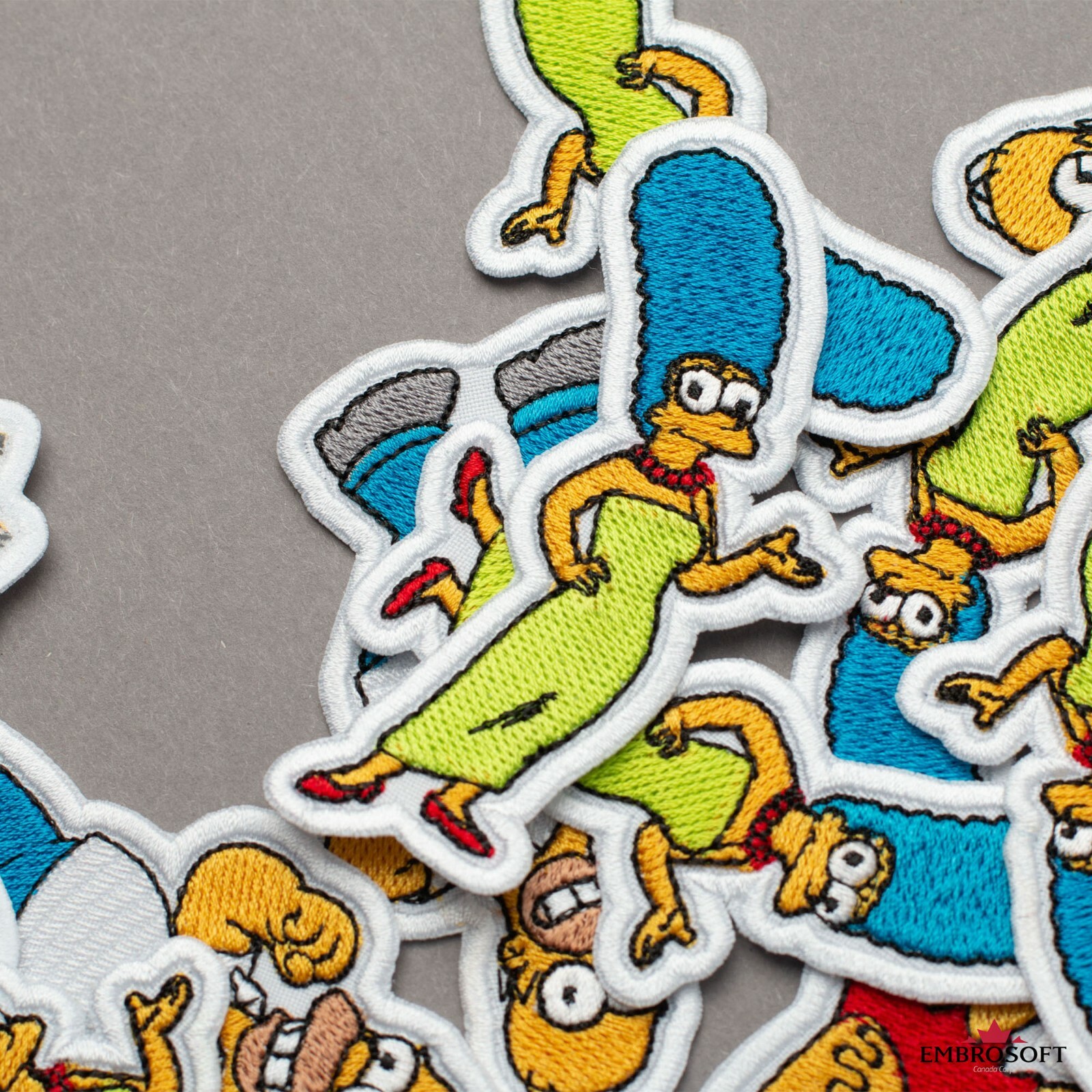 The Simpsons Marge Simpson Cartoon Character Embroidered Patch Iron On ...