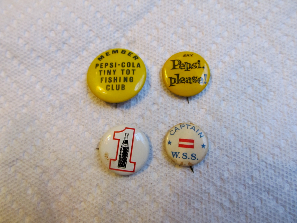 PEPSI=COLA PINBACKS, PHILADELPHIA BADGE CO. ST.LOUIS BUTTON CO. | eBay