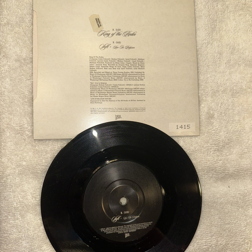 Kings Of Leon 45rpm Kings Of The Rodeo & Soft (live In Belgium) New ...