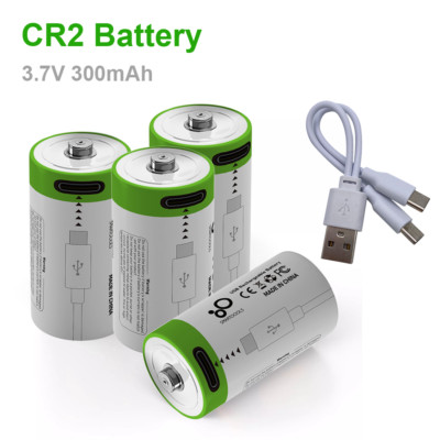 Lot CR2 Photo Rechargeable Battery DL-CR2 3.7V Camera Flashlight Toy ...