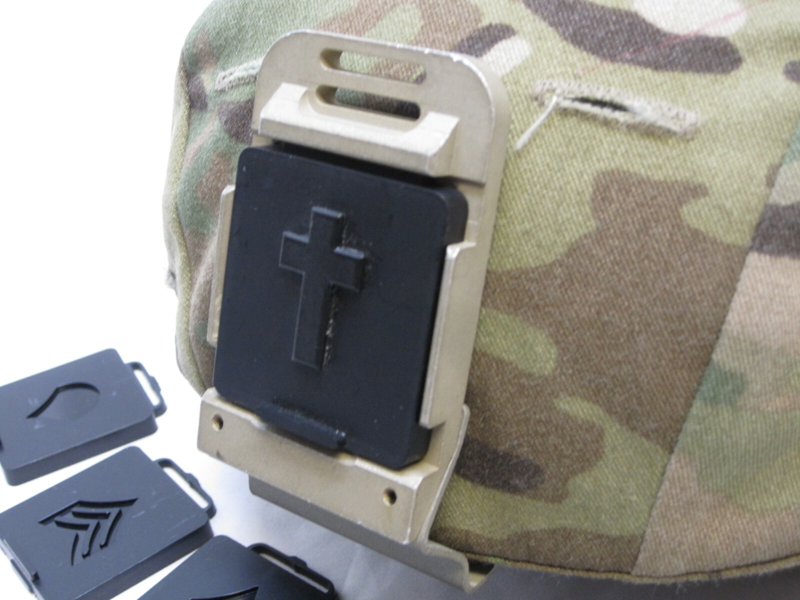 US ARMY NVG BASE PLATE RANK INSIGNIA HELMET RANKS FITS IN NIGHT VISION ...