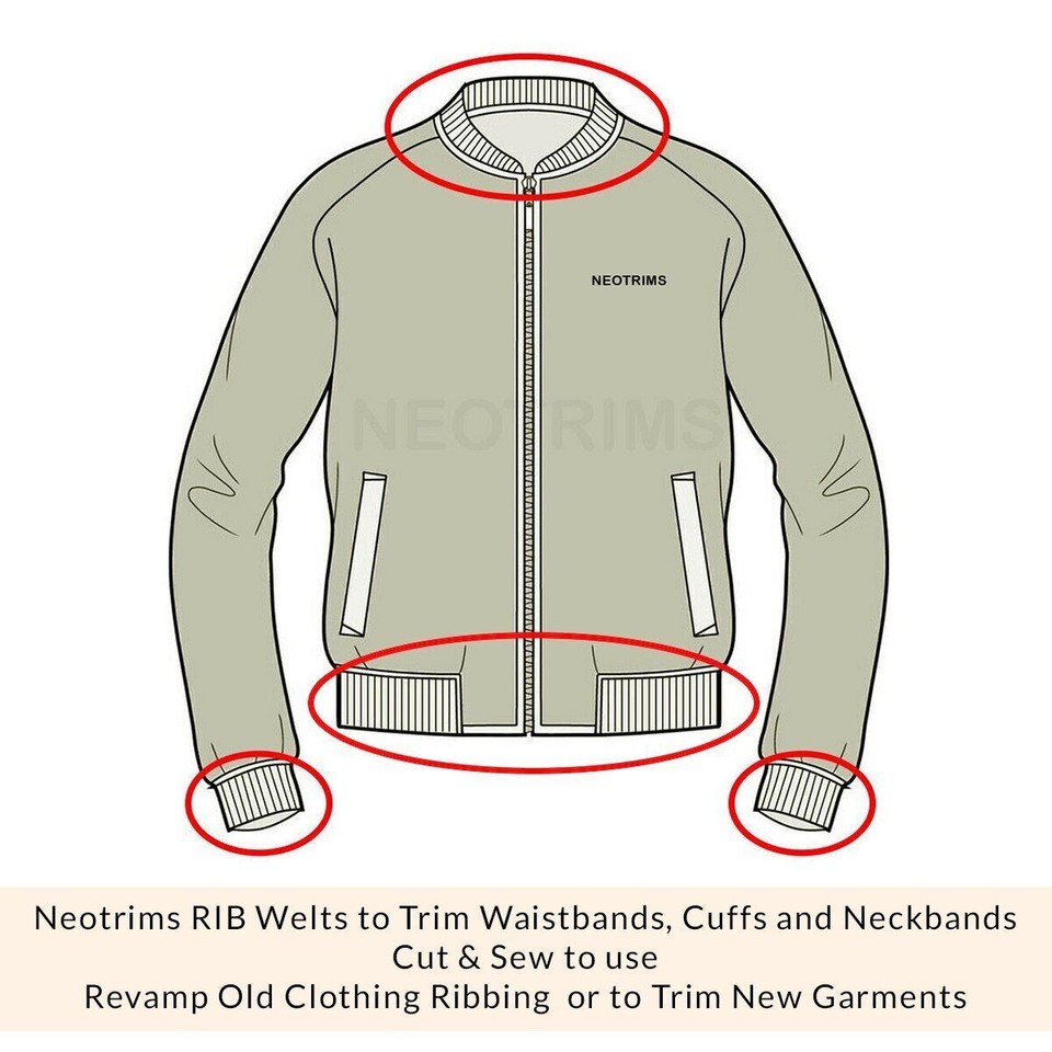 Knit Rib Cuff Waistband,Knitted Trimming Stretch Ribbing,Bomber Jackets ...