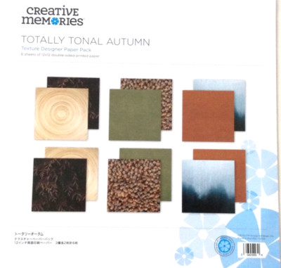 Creative Memories TOTALLY TONAL AUTUMN 6-Sht TextureDesignr Papr 2-side ...