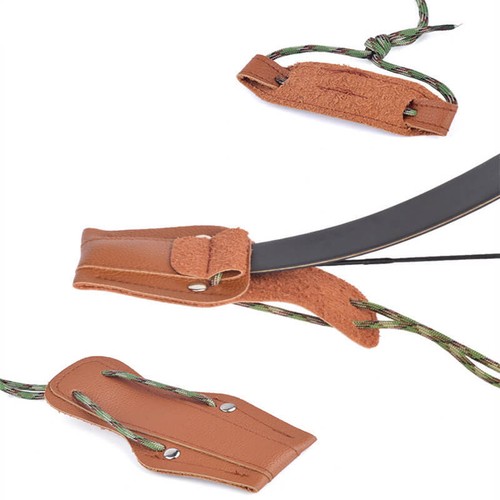 1pcs Cow Leather Bowstring Install Tool Rope Recurve Traditional Bow ...