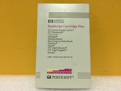 HP C2089A 35 Fonts, For Use with Laserjet III Series PostScript ...